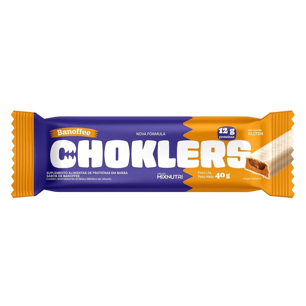 CHOKLERS BANOFFEE 40g - DISPLAY 12UN - Mix Nutri