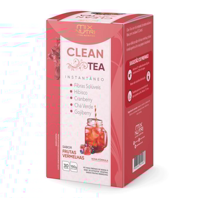 CLEAN TEA CHÁ INSTANTÂNEO MIX NUTRI