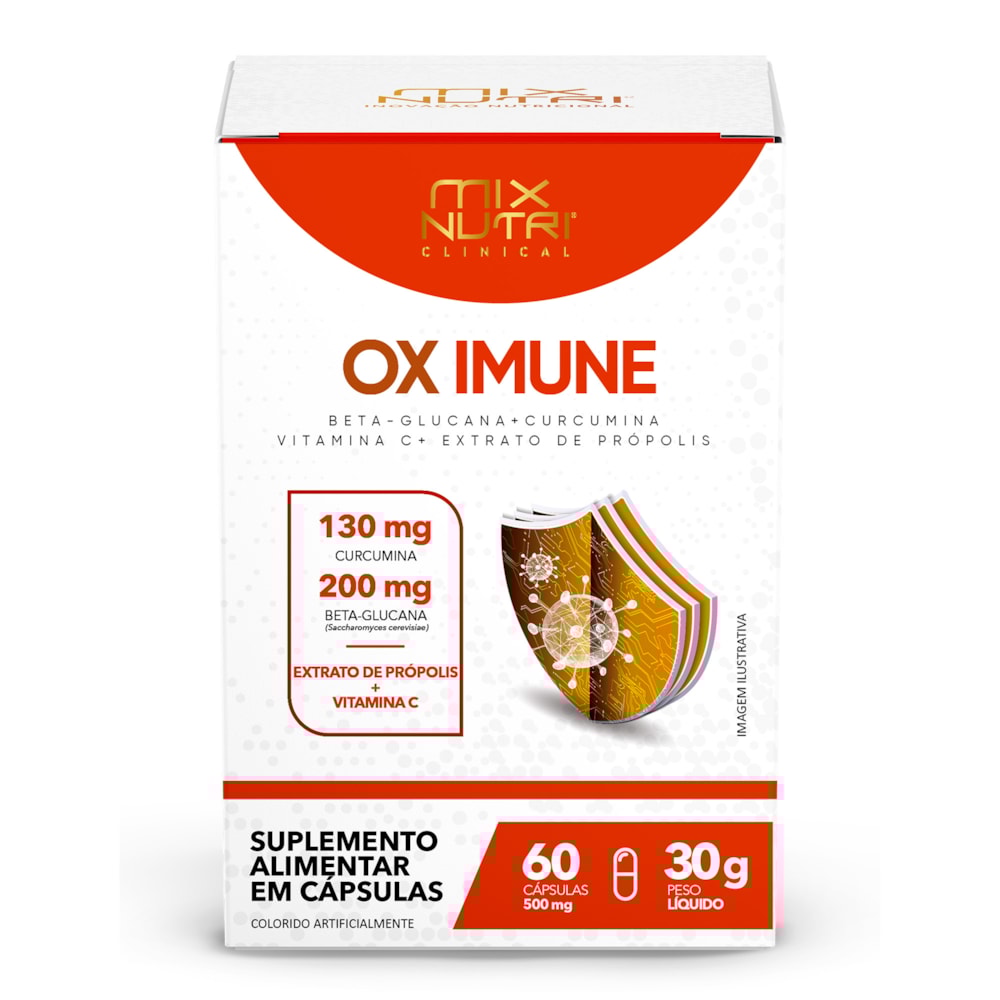 CLINICAL OX IMUNE- 60 caps - Mix Nutri