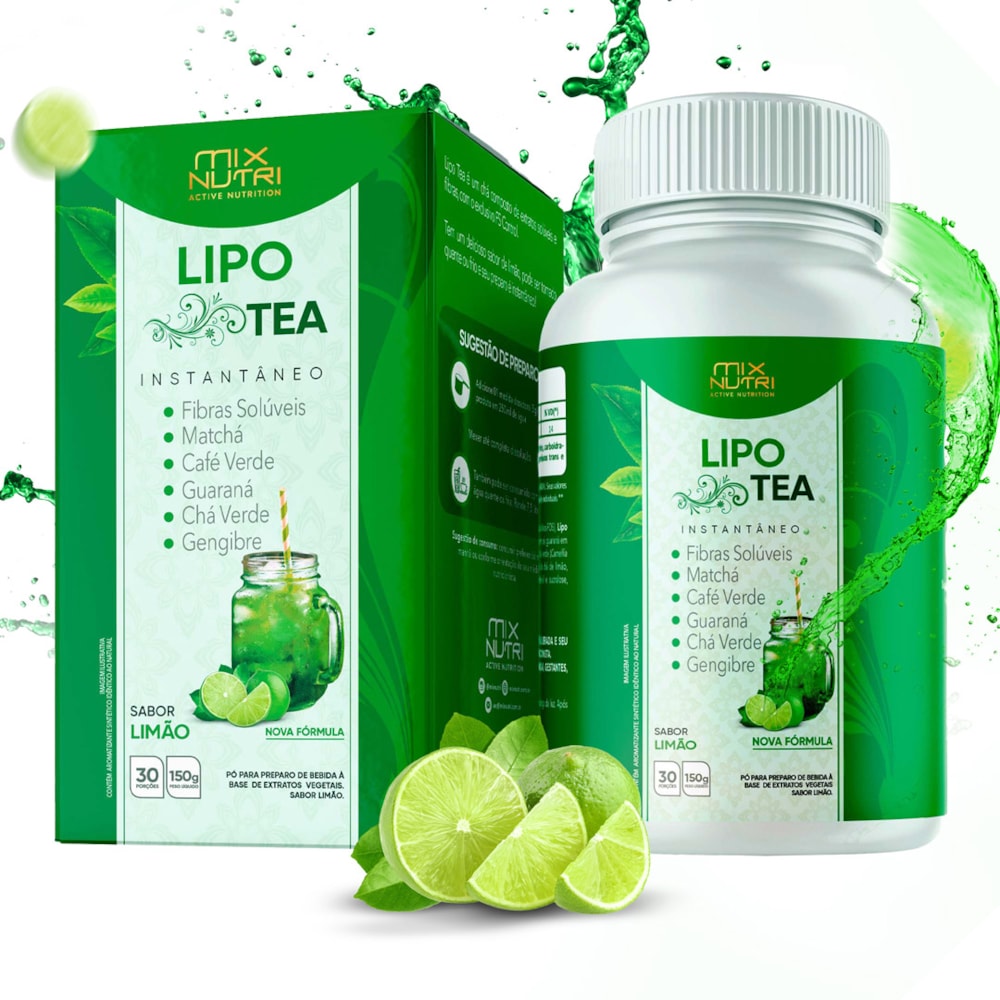 LIPO TEA SABOR LIMAO 150G - Mix Nutri